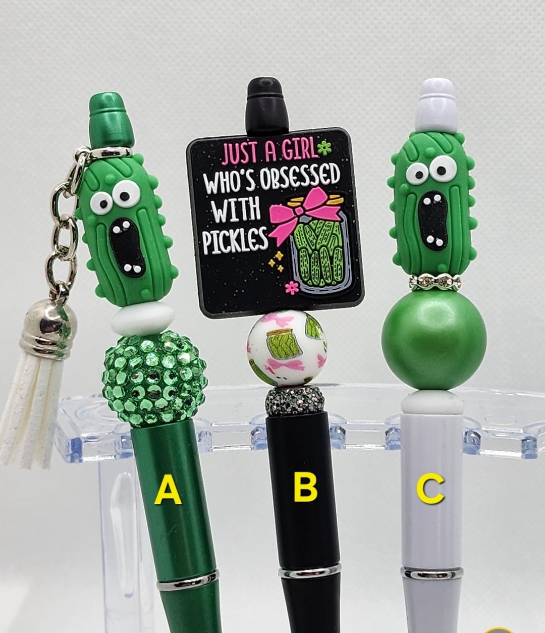 Pickle Beaded Pen With Free Ink Refill - Etsy