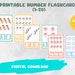 20 Preschool Counting Flashcards L Printable Number Flashcards 1-20 L ...