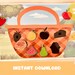 Picnic Basket Matching Game L Fruit L Healthy Snacks L Preschool ...