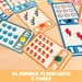 20 Preschool Counting Flashcards L Printable Number Flashcards 1-20 L ...