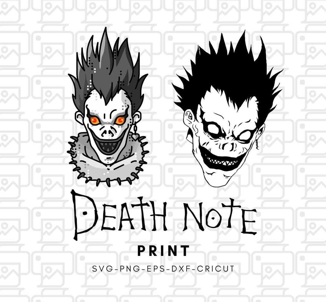 Death Note Anime SVG Sticker Print PNG Decal High Quality - Etsy