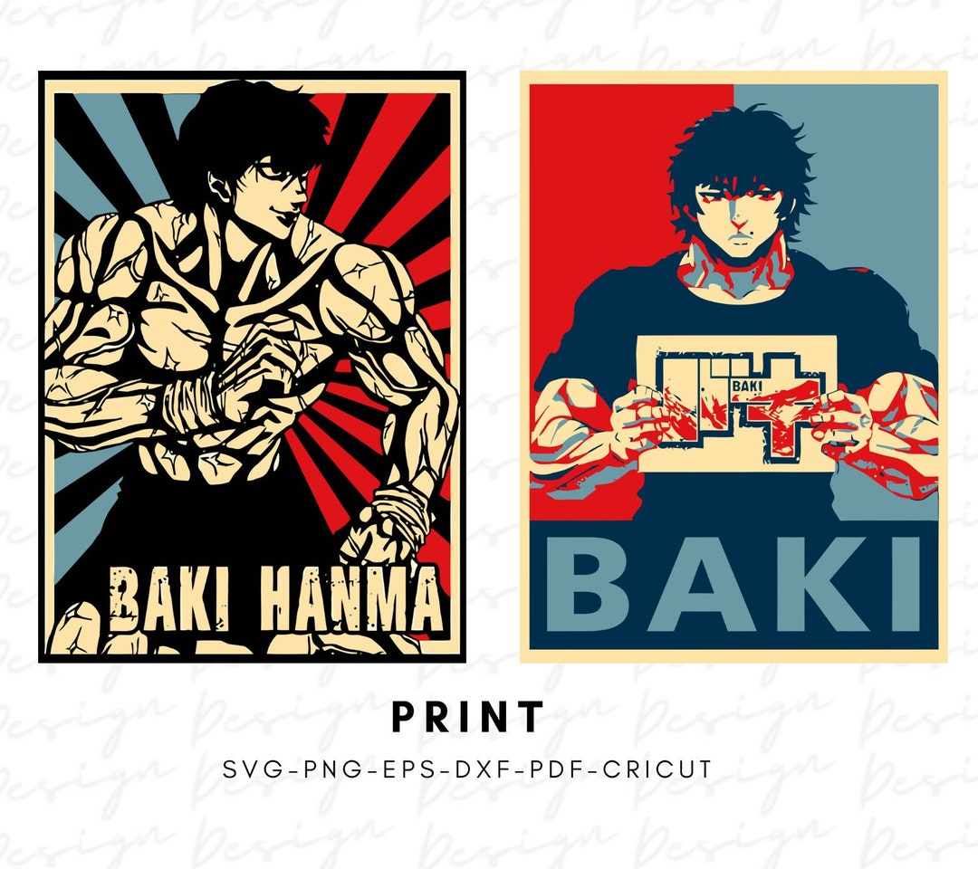 Baki Hanma Anime SVG Sticker Print PNG Decal High Quality - Etsy