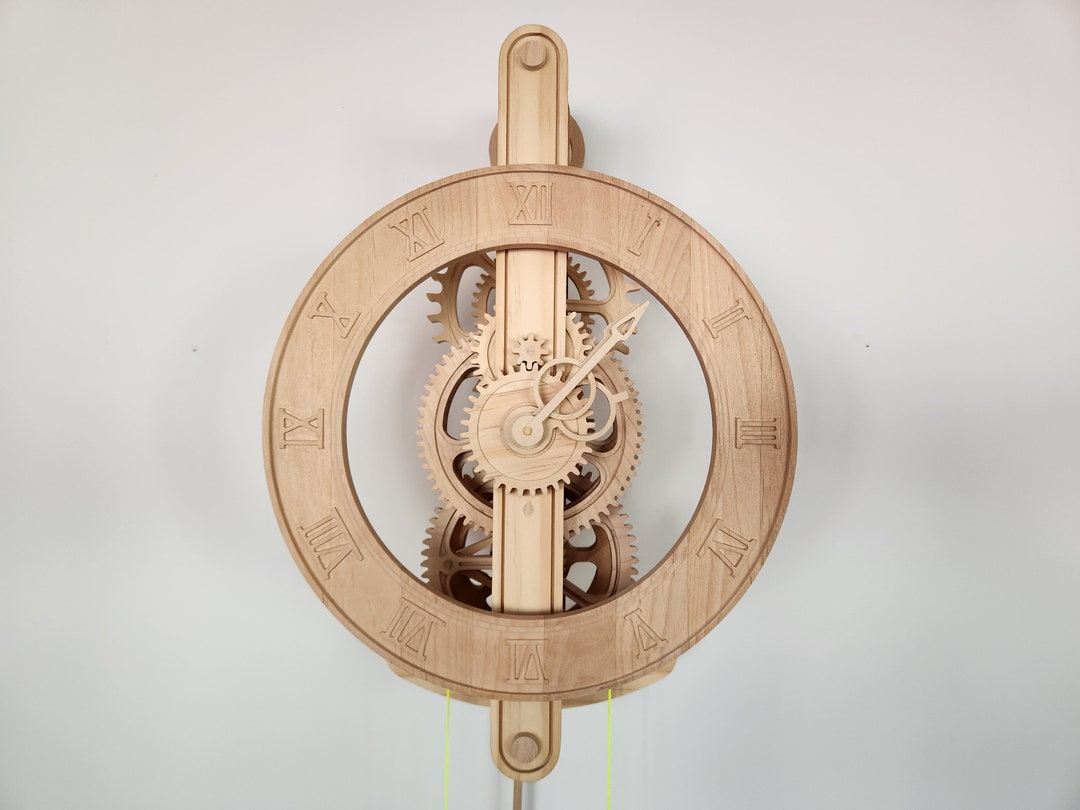 Wooden Clock, Wooden Gear Clock ,clock - Etsy