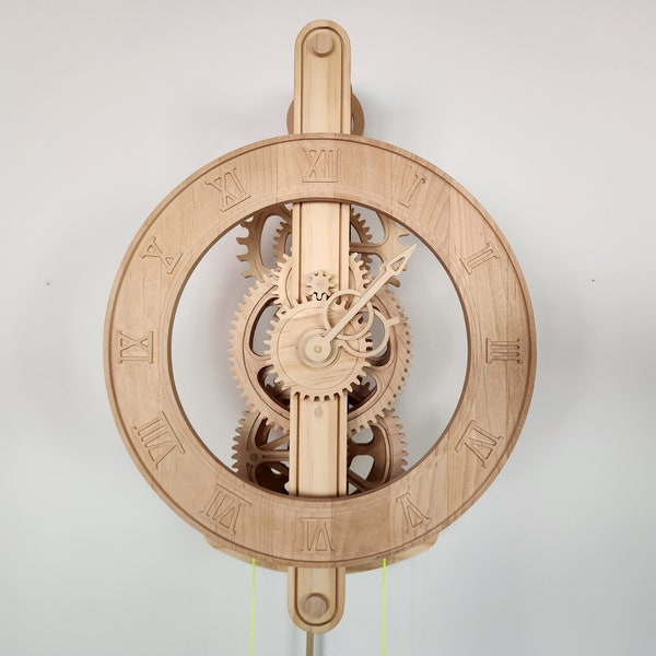 Wooden Gear Clock Kit - Etsy