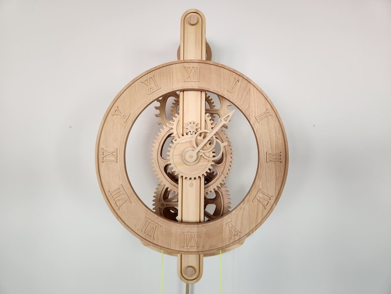 Wooden Clock, Wooden Gear Clock ,clock - Etsy