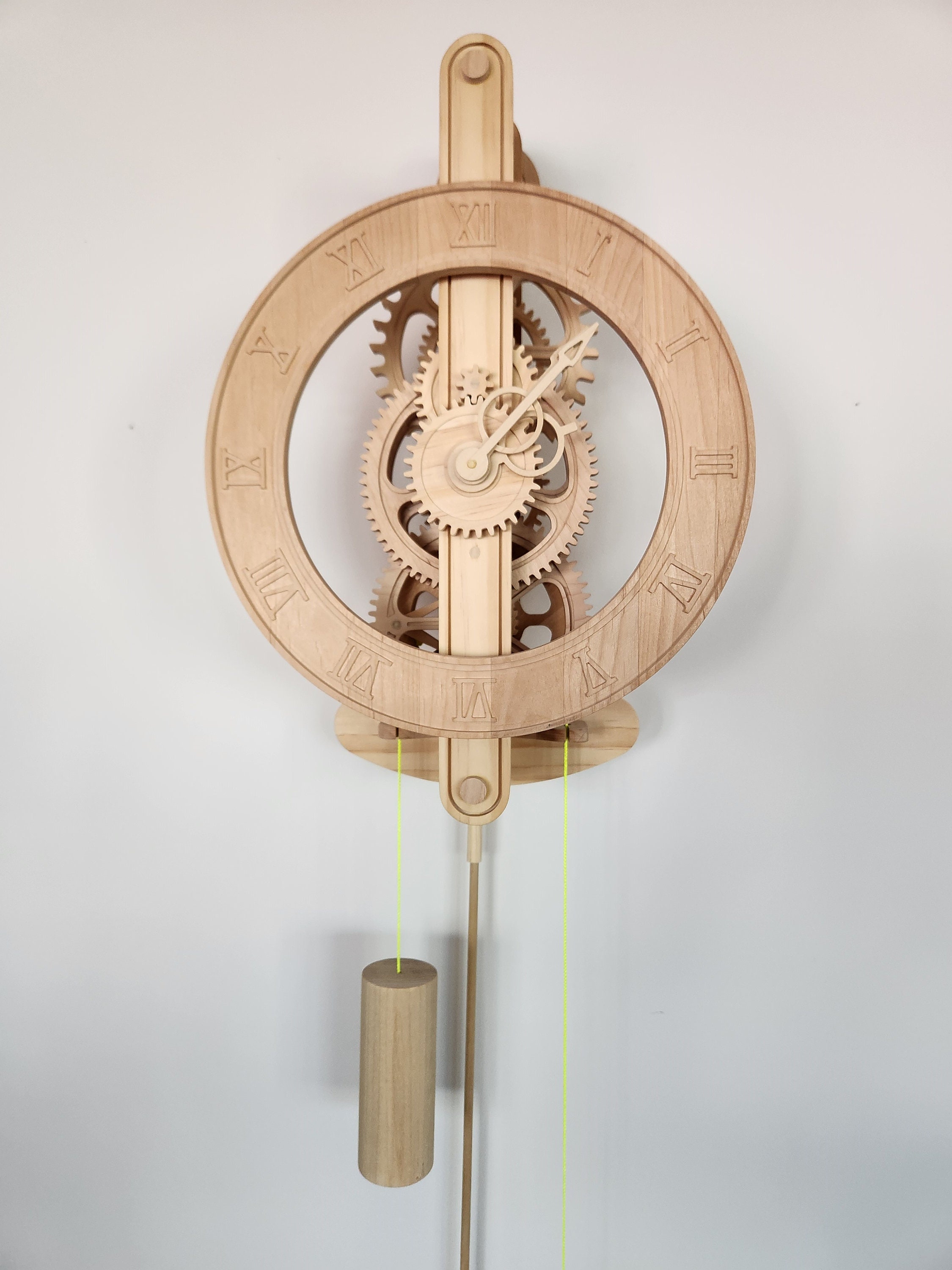 Wooden Clock, Wooden Gear Clock ,clock - Etsy