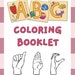 American Sign Language Alphabet Colouring Pages - Etsy