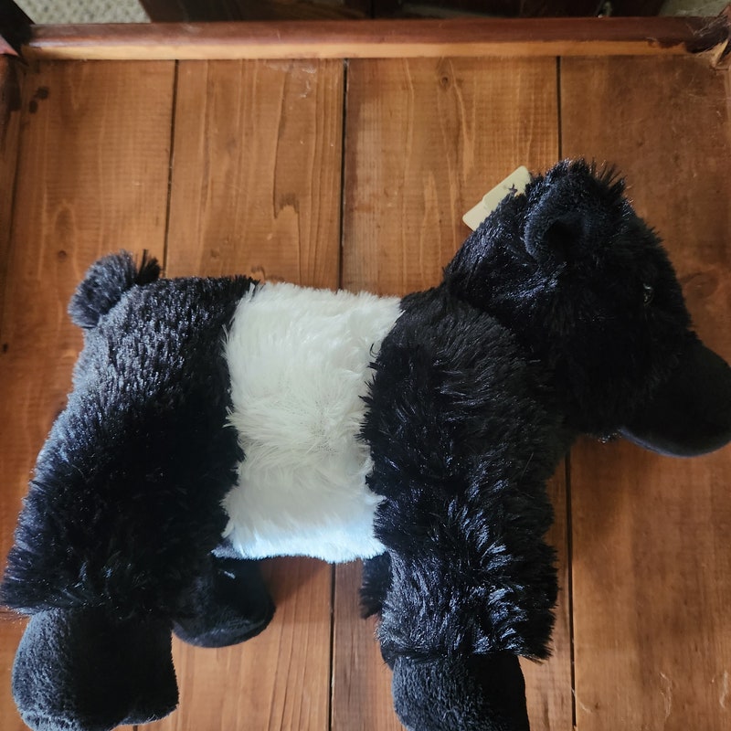 Stuffed Animal Black Cow - Etsy