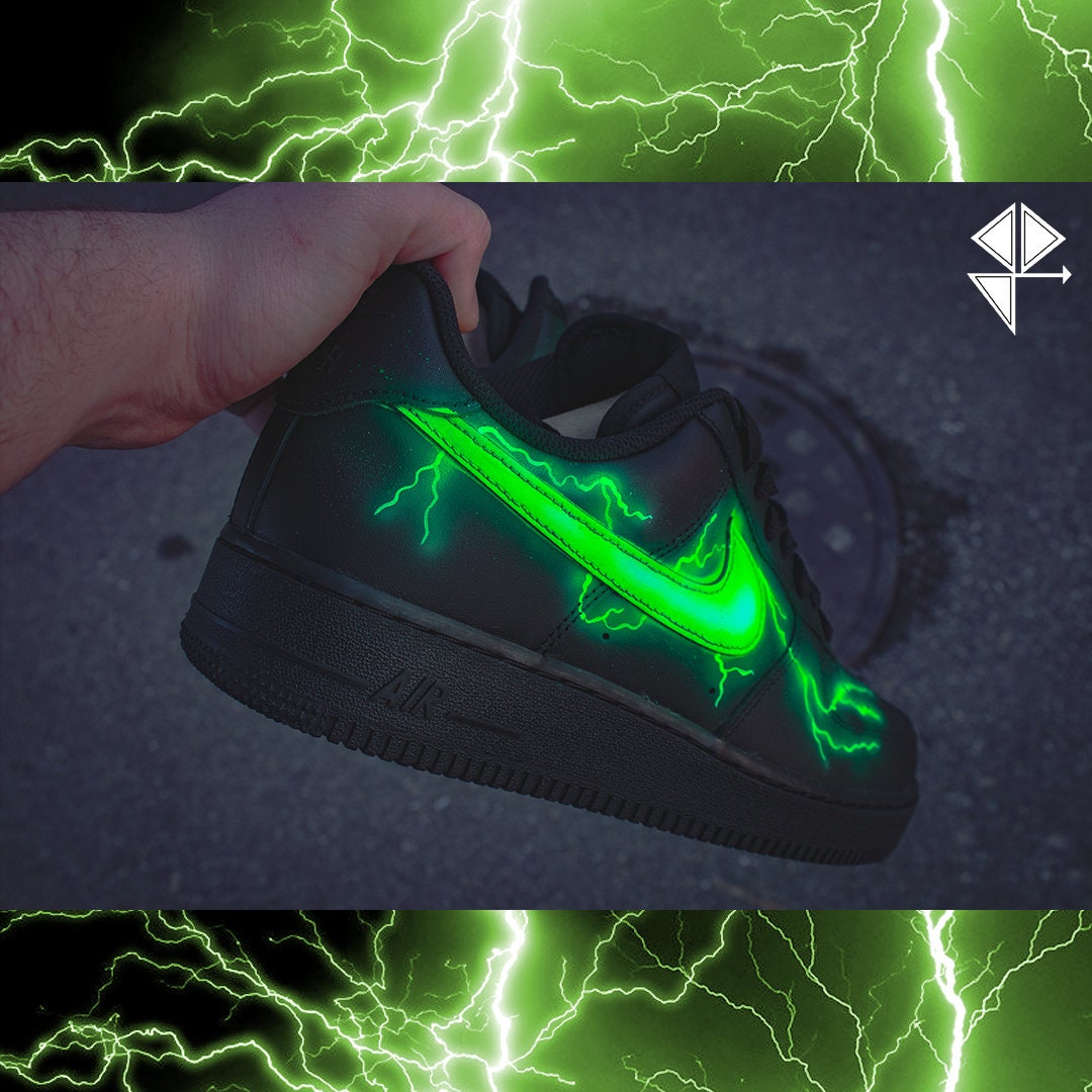 Custom ''lightning'' Sneakers made to Order - Etsy