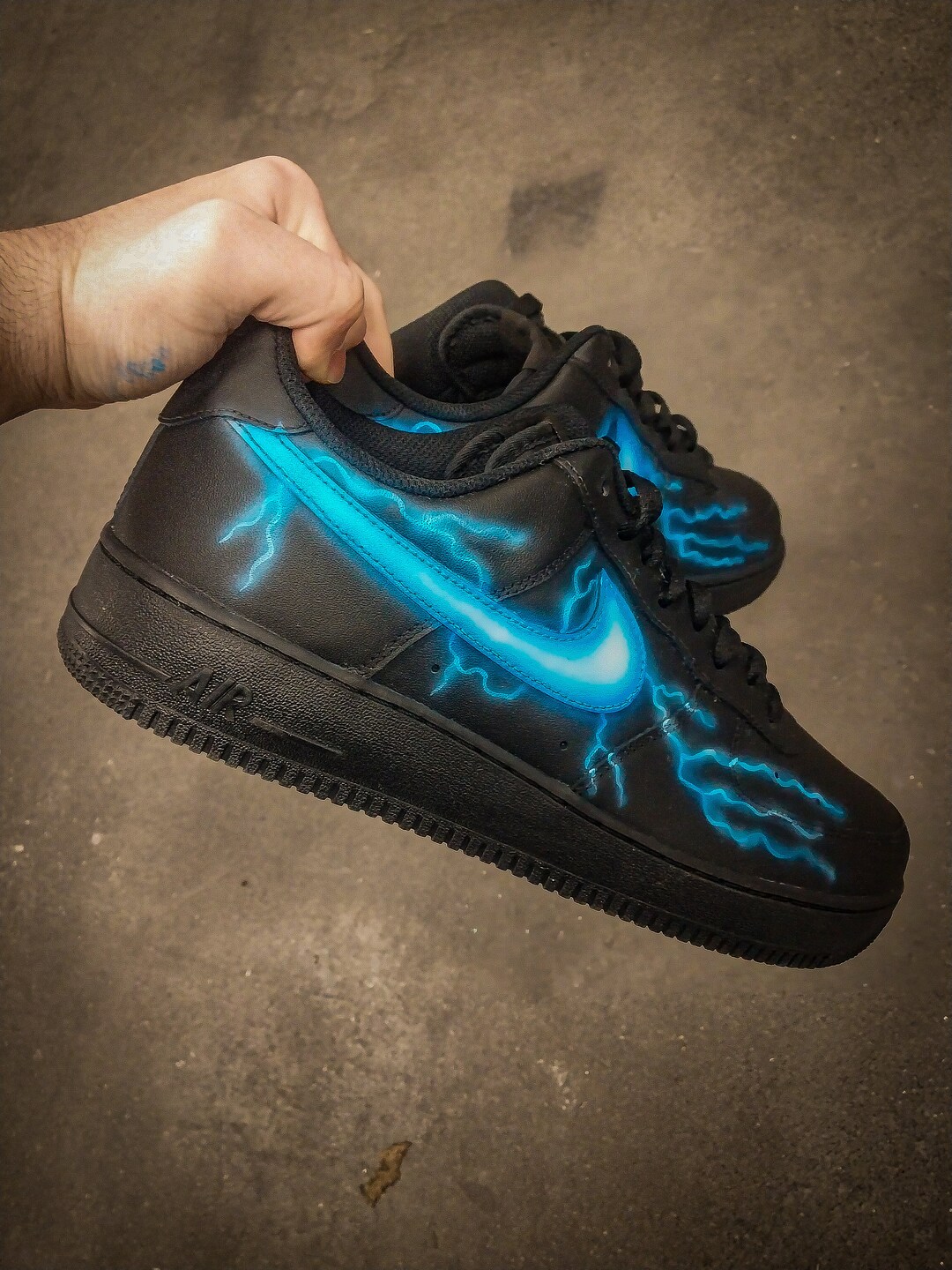 Custom ''lightning'' Sneakers (made to Order) - Etsy