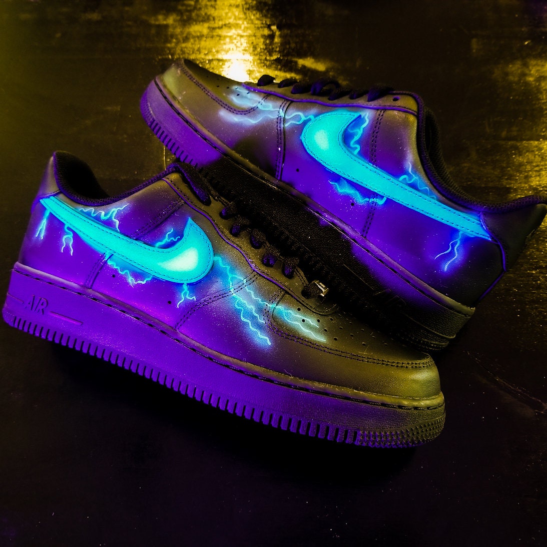 Custom ''lightning'' Sneakers made to Order - Etsy