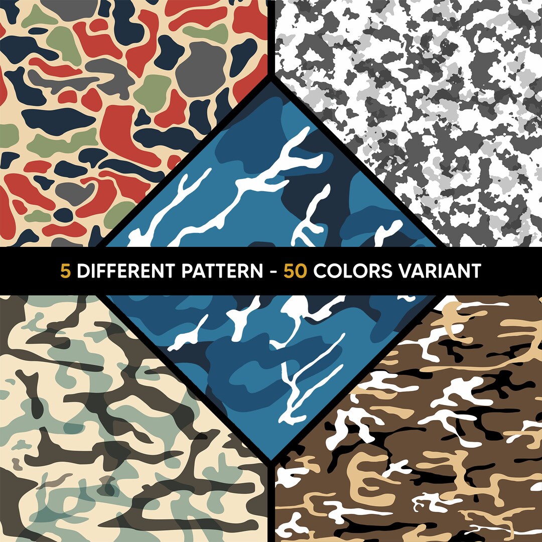 Camouflage Bundle, Camouflage Seamless, Camouflage Pattern, Camouflage ...