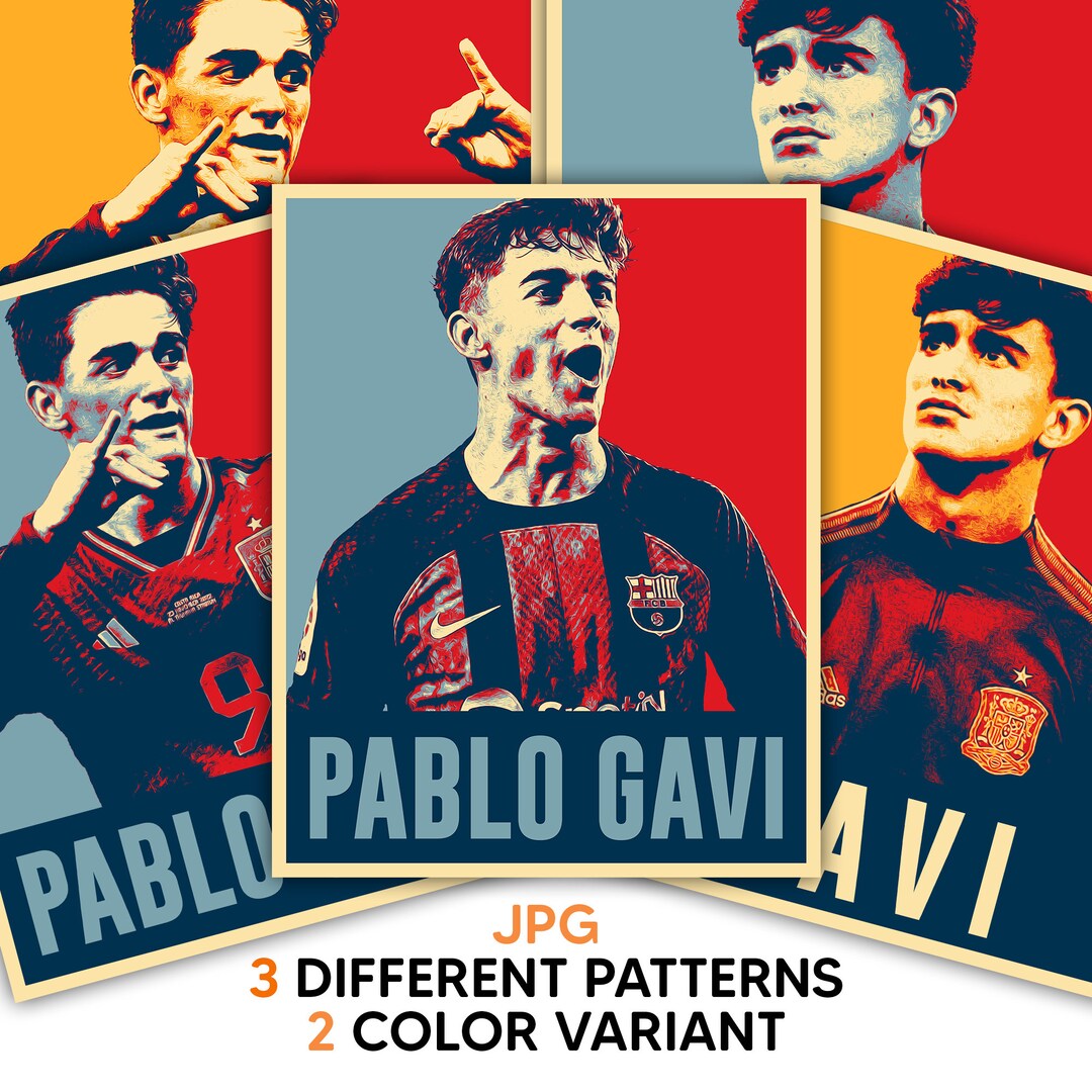 Pablo Gavi Jpg, Gavi T Shirt Printable Digital Product, Gavi Poster Png ...