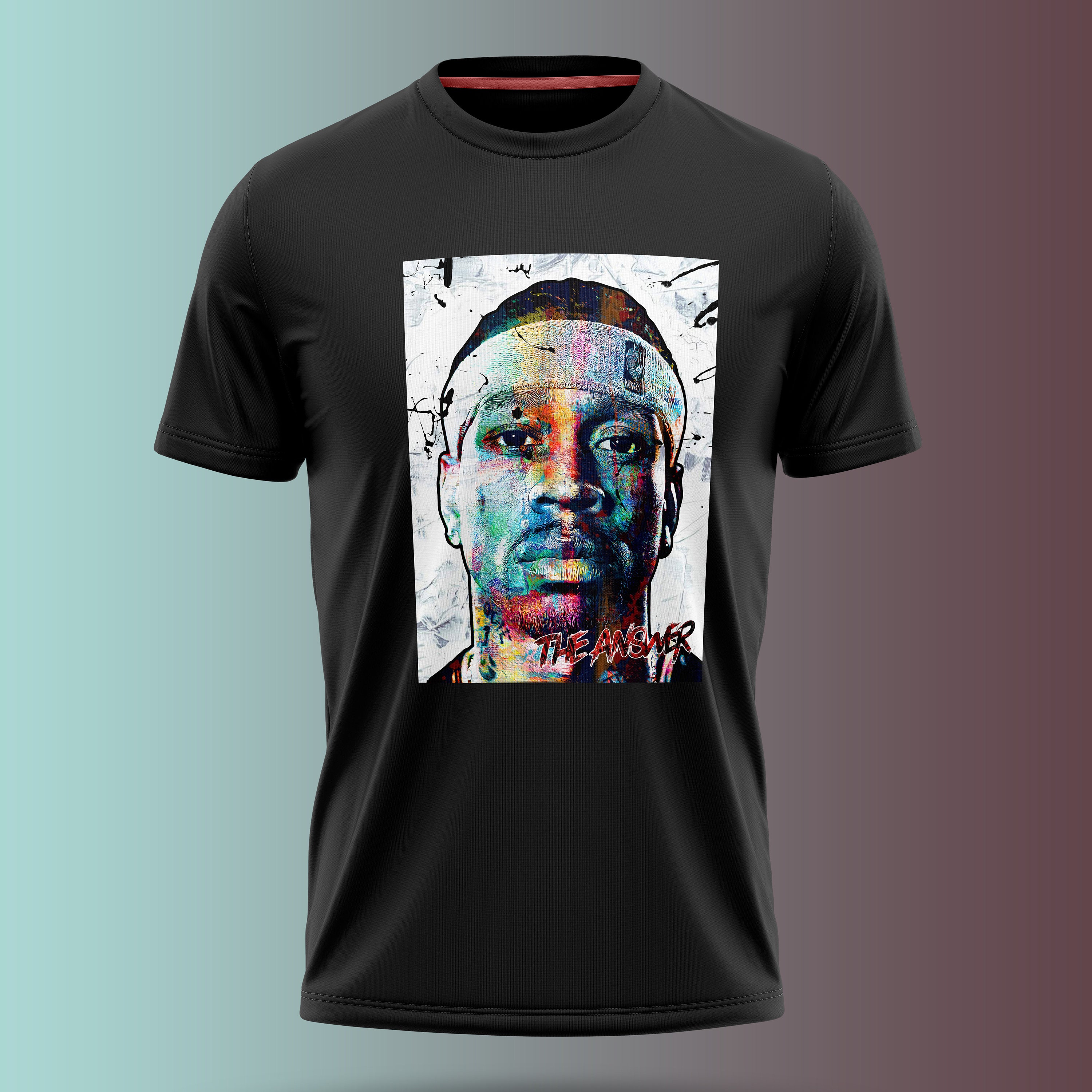 Allen Iverson Abstract Poster and Tshirt Digital Product Jpg, Allen ...