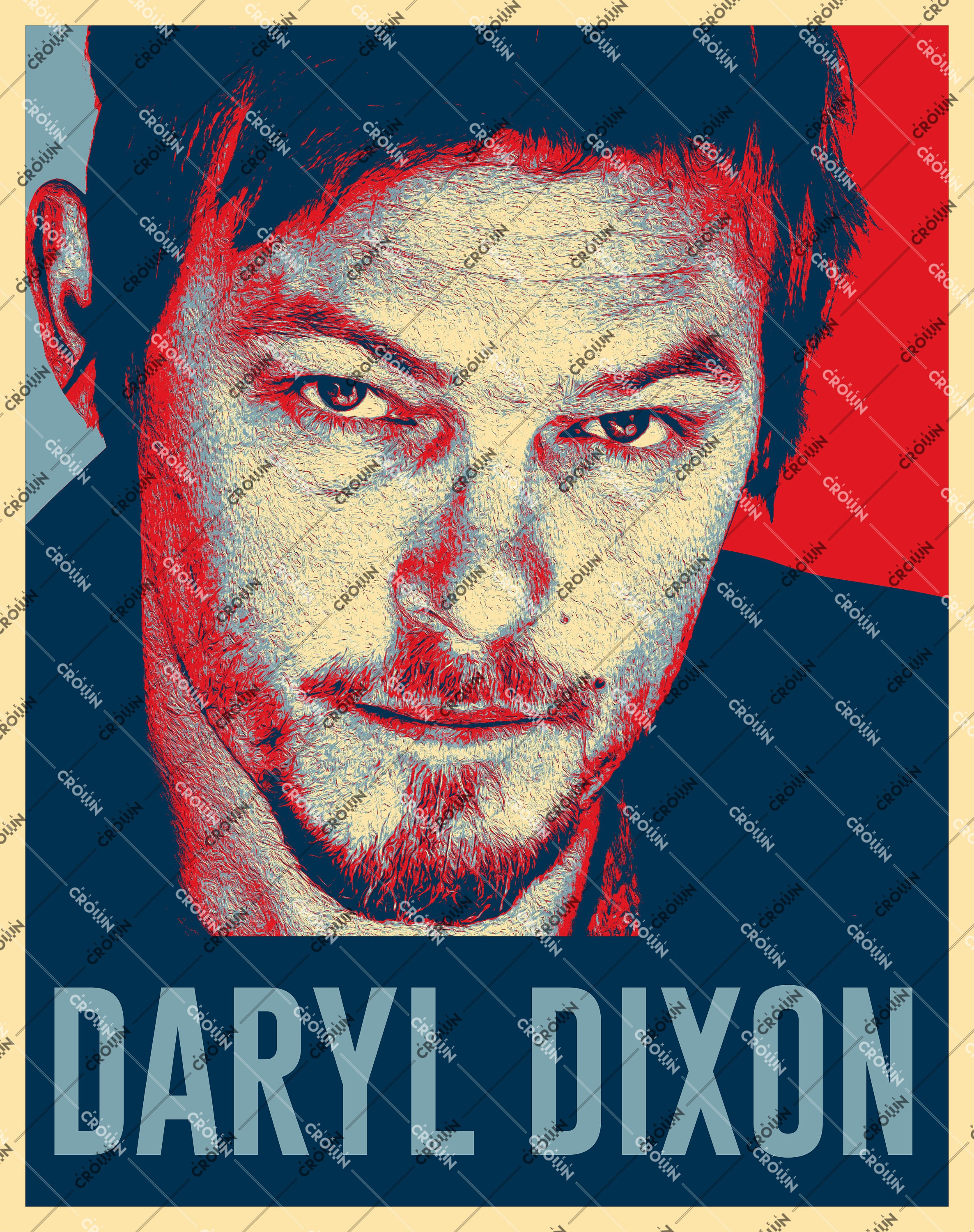 Daryl Dixon Hope Poster Jpg, Daryl Dixon Tshirt Digital Product, TWD ...