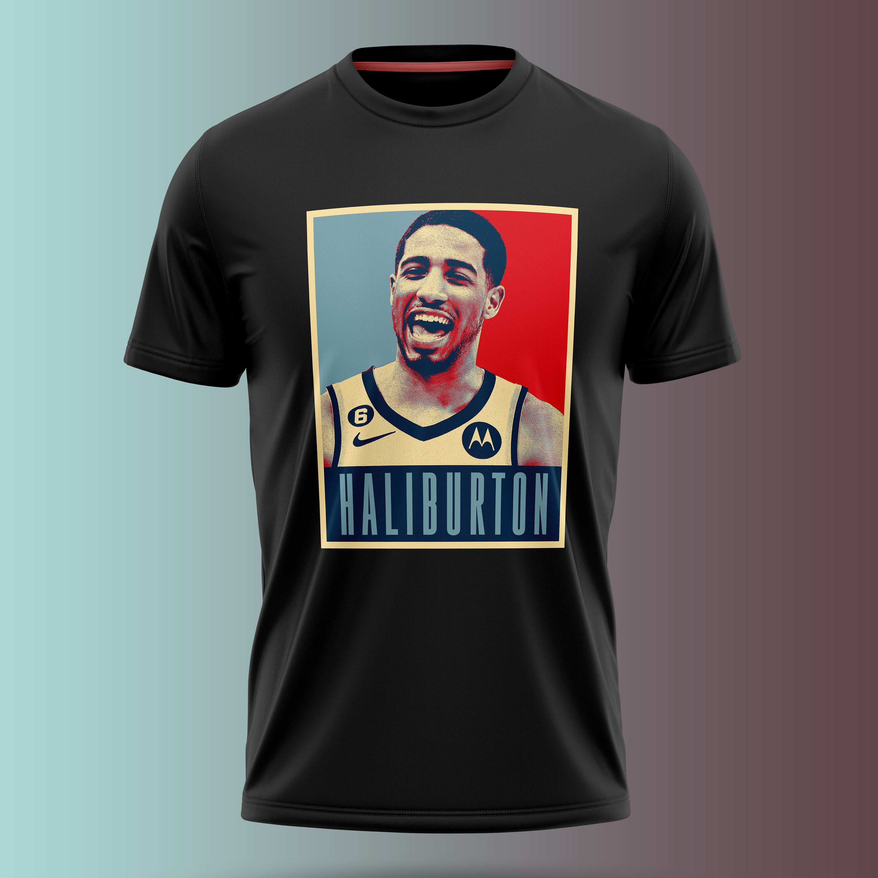 Tyrese Haliburton Hope Poster Png, Tyrese Haliburton Tshirt Design ...