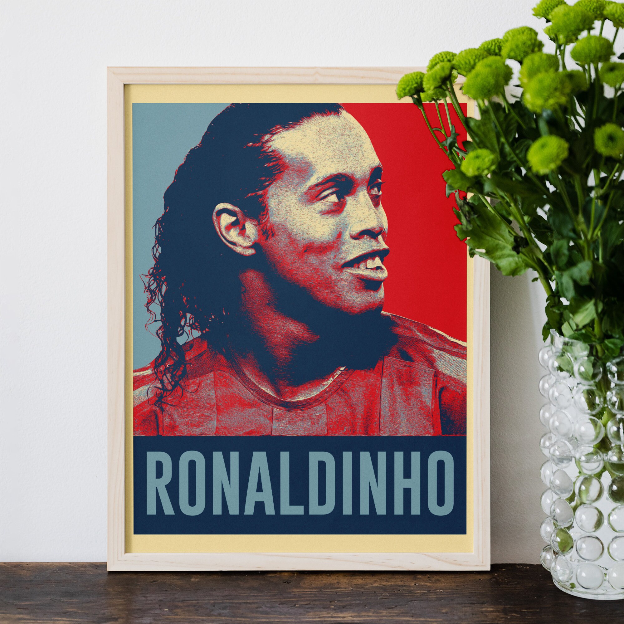 Ronaldinho Hope Poster Jpg, Ronaldinho Digital Product Tshirt ...