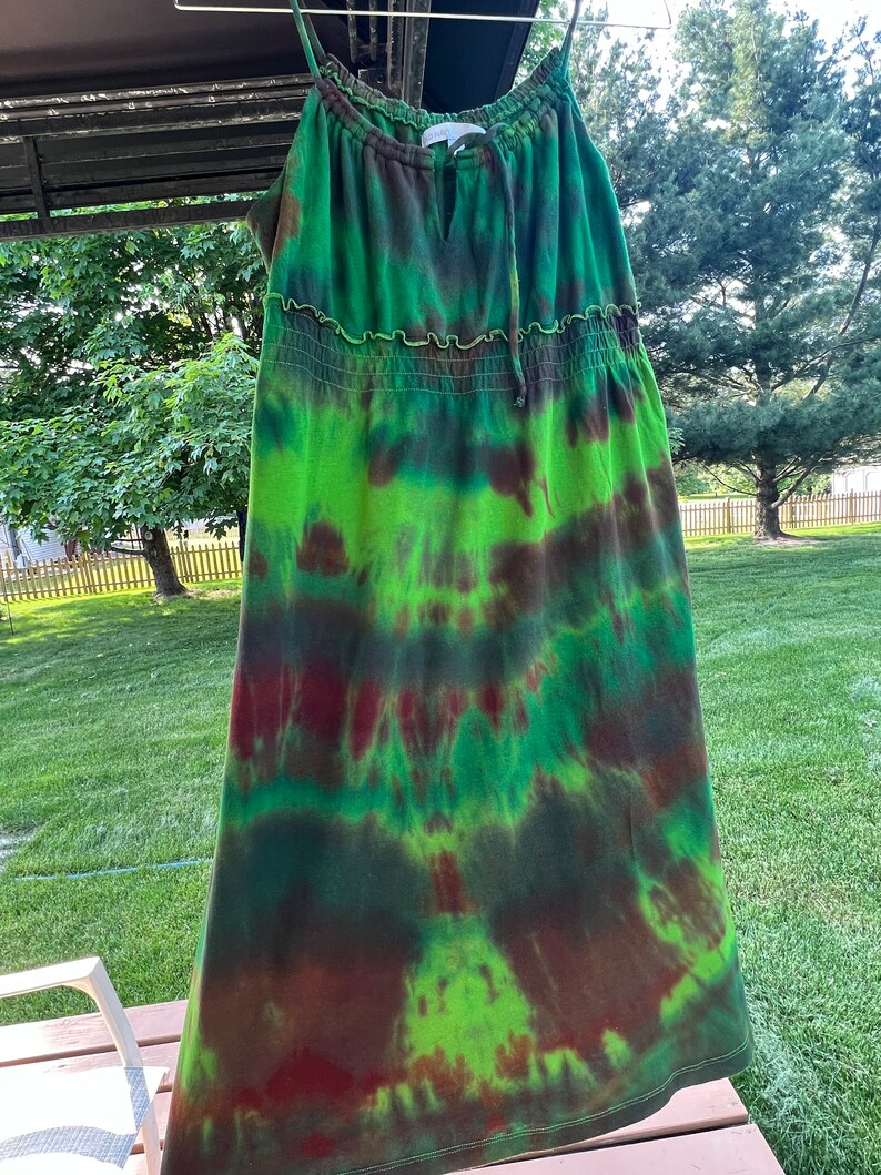 Tie Dye Sundress, Hand Dye Dress, Woman's Size Small, Summer Dress ...