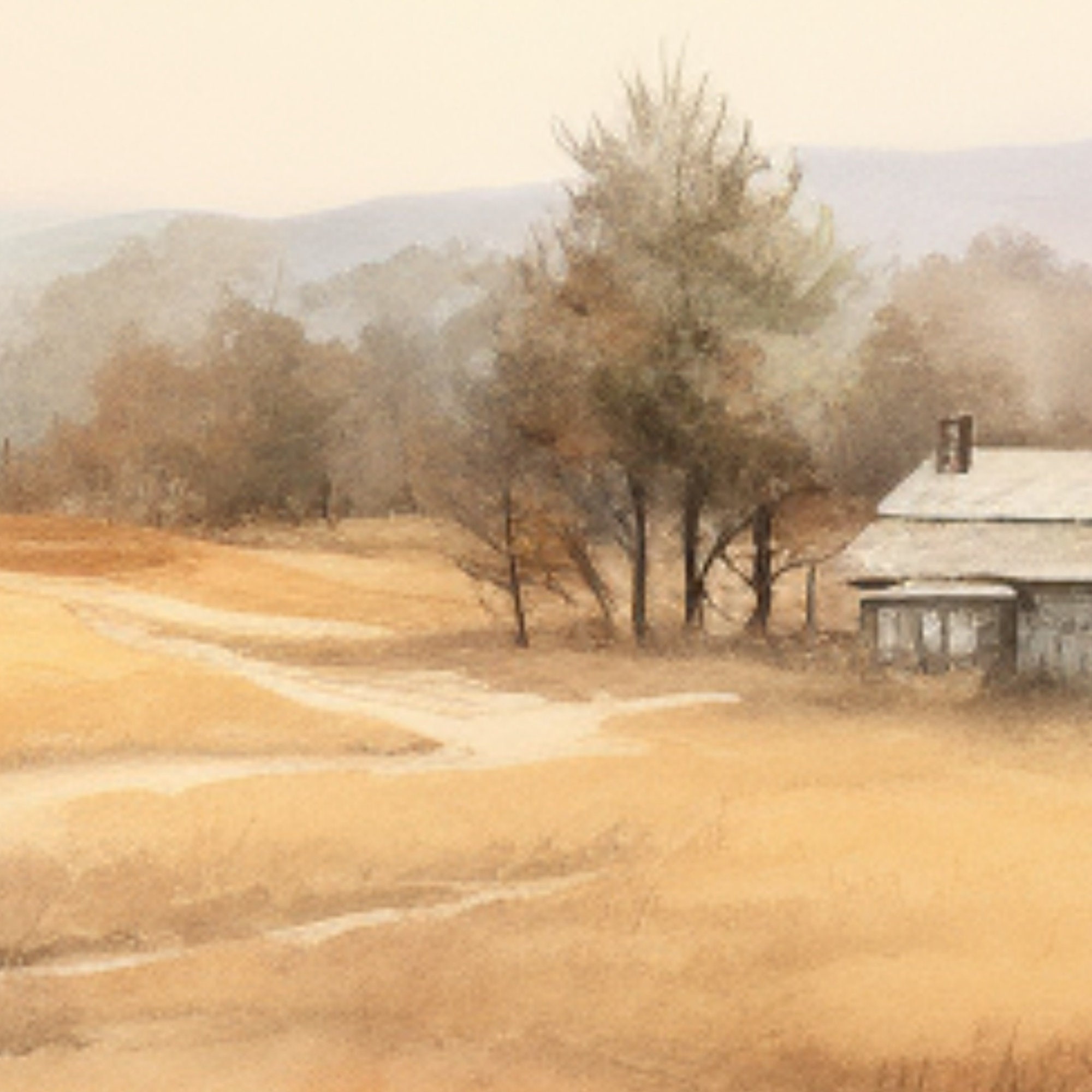 Autumn Country Road Landscape PRINTABLE Wall Art Digital - Etsy