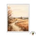 Autumn Country Road Landscape PRINTABLE Wall Art Digital - Etsy