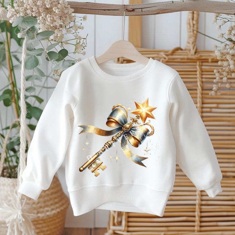 Fantasy Key Clipart Whimsical Watercolor Magic Keys PNG Invitation ...