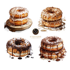 Donut Clipart Collection Sweet Dessert Clipart Set Treats Candy Digital ...