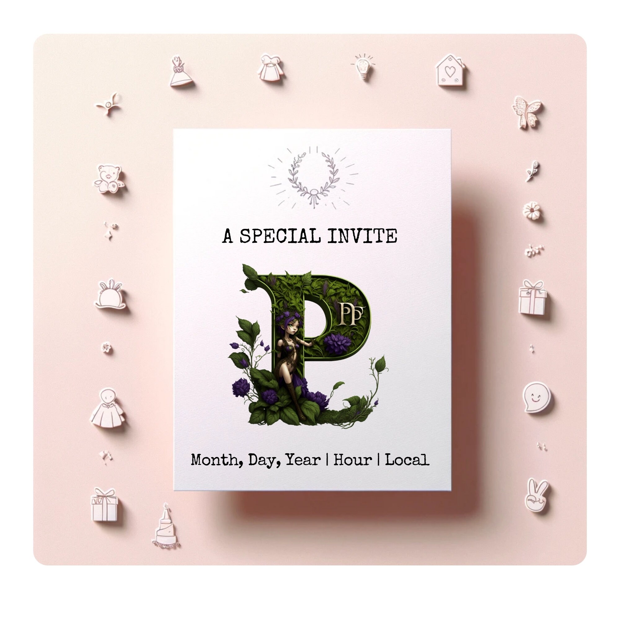 Magical Alphabet Clipart Fantasy Creatures Letters Digital Download ...