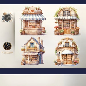 Watercolor Bakery Clipart Png Bread Sweet Treats Breakfast Shop Design ...