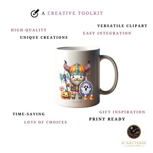 Halloween Viking Clipart Bundle Watercolor Cute Vikings PNG Halloween ...