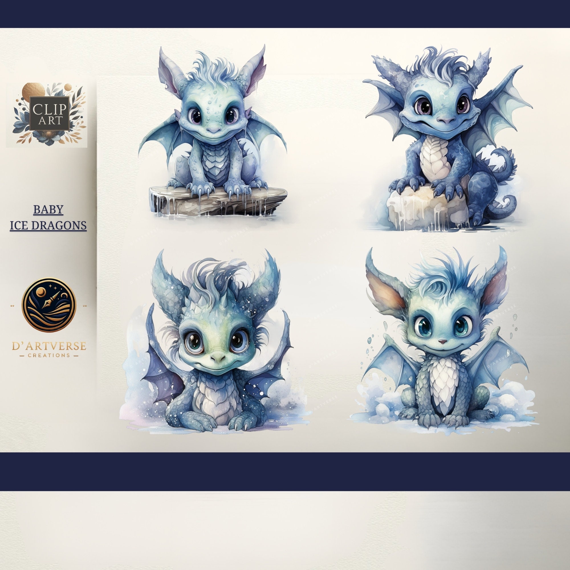 Dragon Clipart Cute Watercolor Baby Dragon Png Watercolor Dragon Clip ...