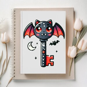 Watercolor Halloween Keys Clipart Spooky Key Graphics Cute Ghost Key ...