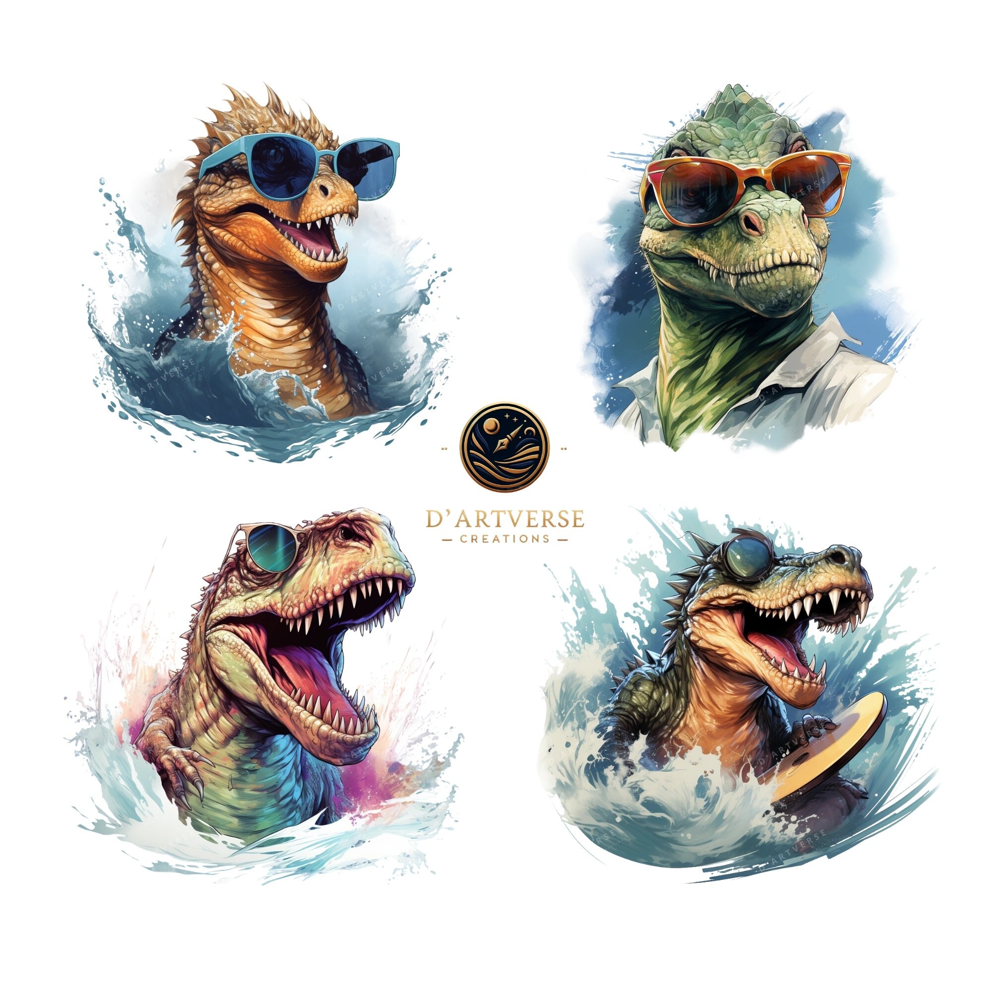 Dinosaur Clipart Summer Party Png Dino T-rex Clipart Dino Summer ...