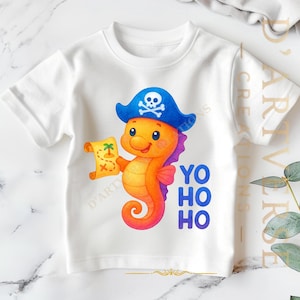 Funny Mermaid Pirate Clipart PNG Cute Ocean Sea Creatures Octopus Fish ...