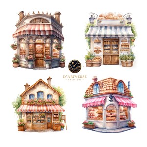 Watercolor Bakery Clipart Png Bread Sweet Treats Breakfast Shop Design ...