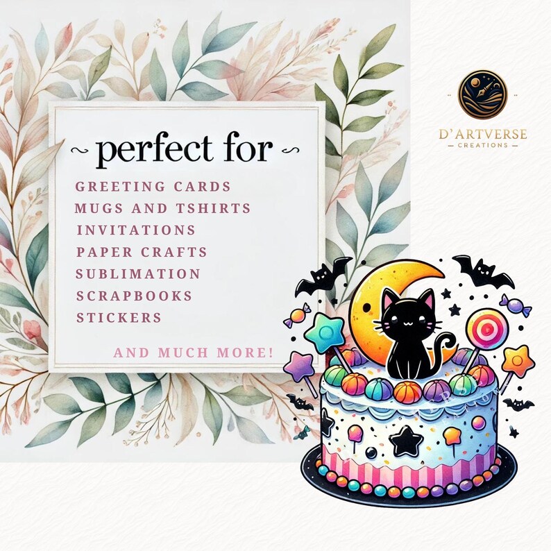 Watercolor Halloween Cake Clipart Spooky Cute Ghosts PNG Halloween ...