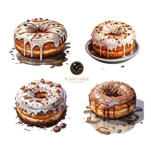 Donut Clipart Collection Sweet Dessert Clipart Set Treats Candy Digital ...