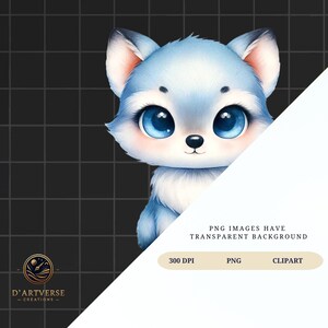 Nursery Blue Animals Clipart Baby Animals Graphics Cute Forest ...