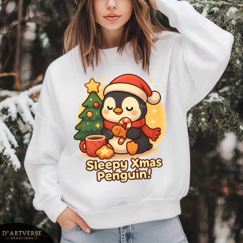 Sleepy Christmas Animals Clipart Cute PNG Set Cozy Winter Animal ...