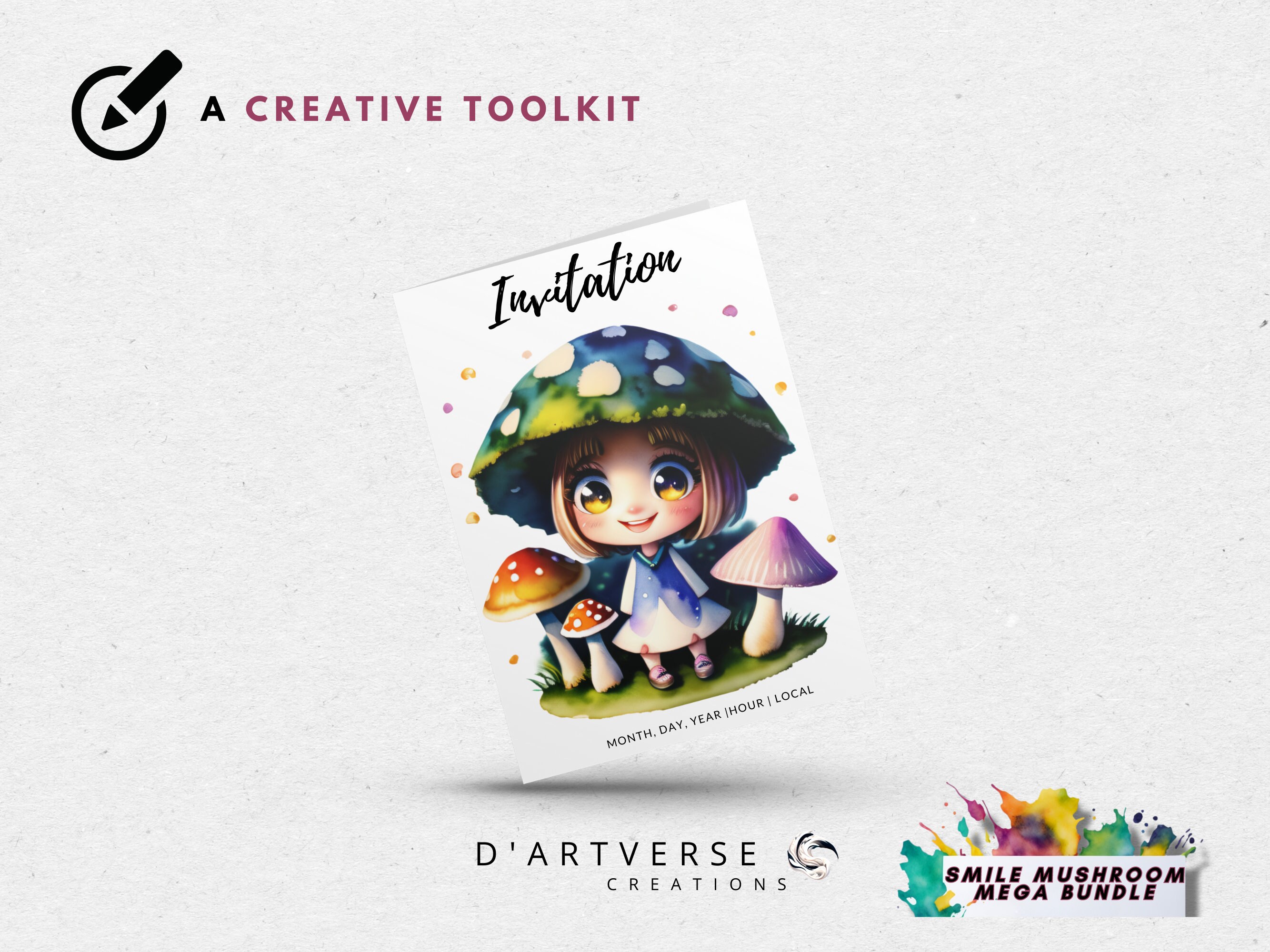 Mushroom Watercolor Clipart Mega Bundle Cute Mushroom Magical Clipart ...