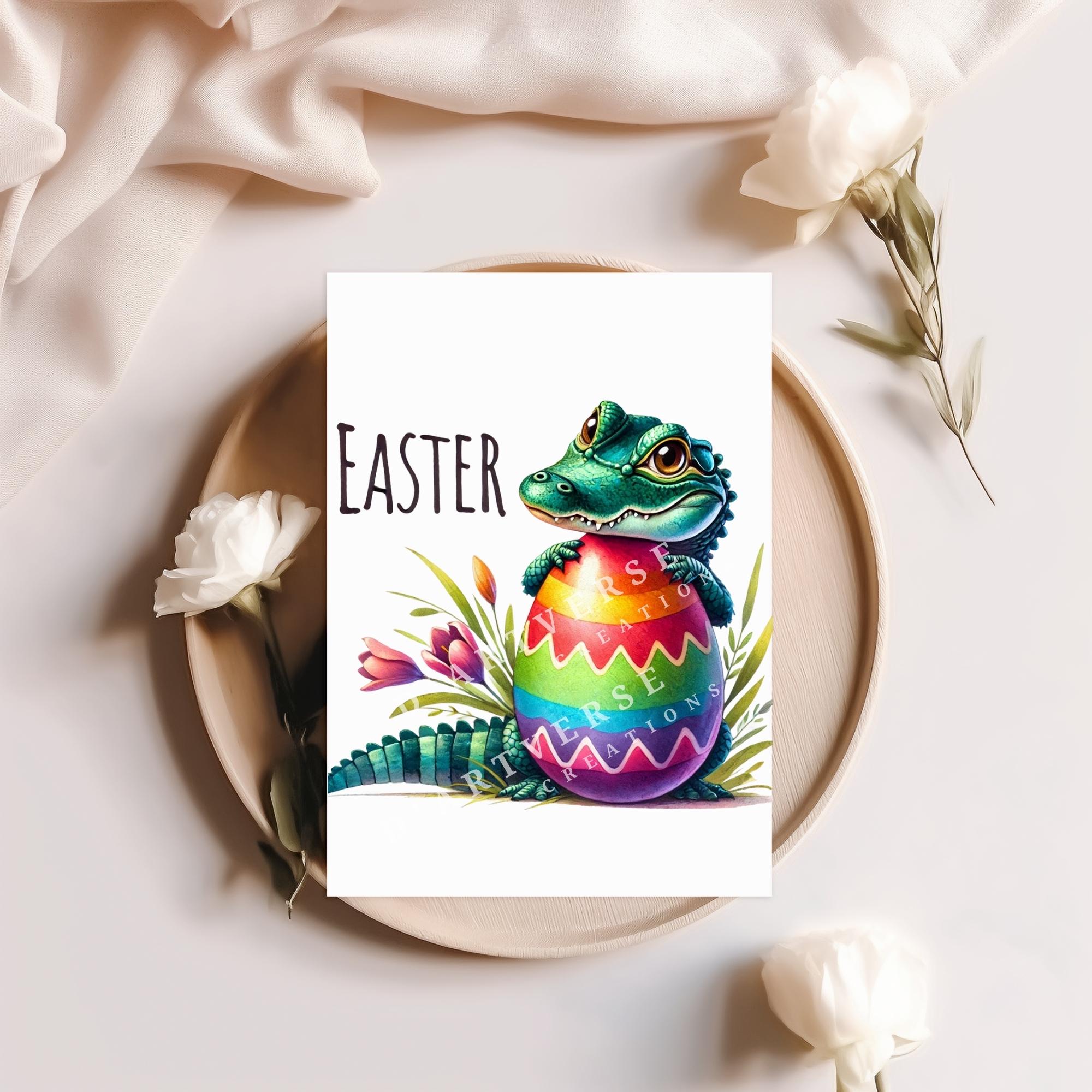 Funny Crocodile Easter Clipart Png Cute Africa Animals Art Safari ...