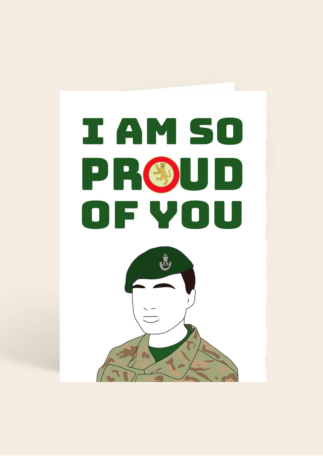 Personalisation Available Army Cadet Card I Am so Proud of You - Etsy