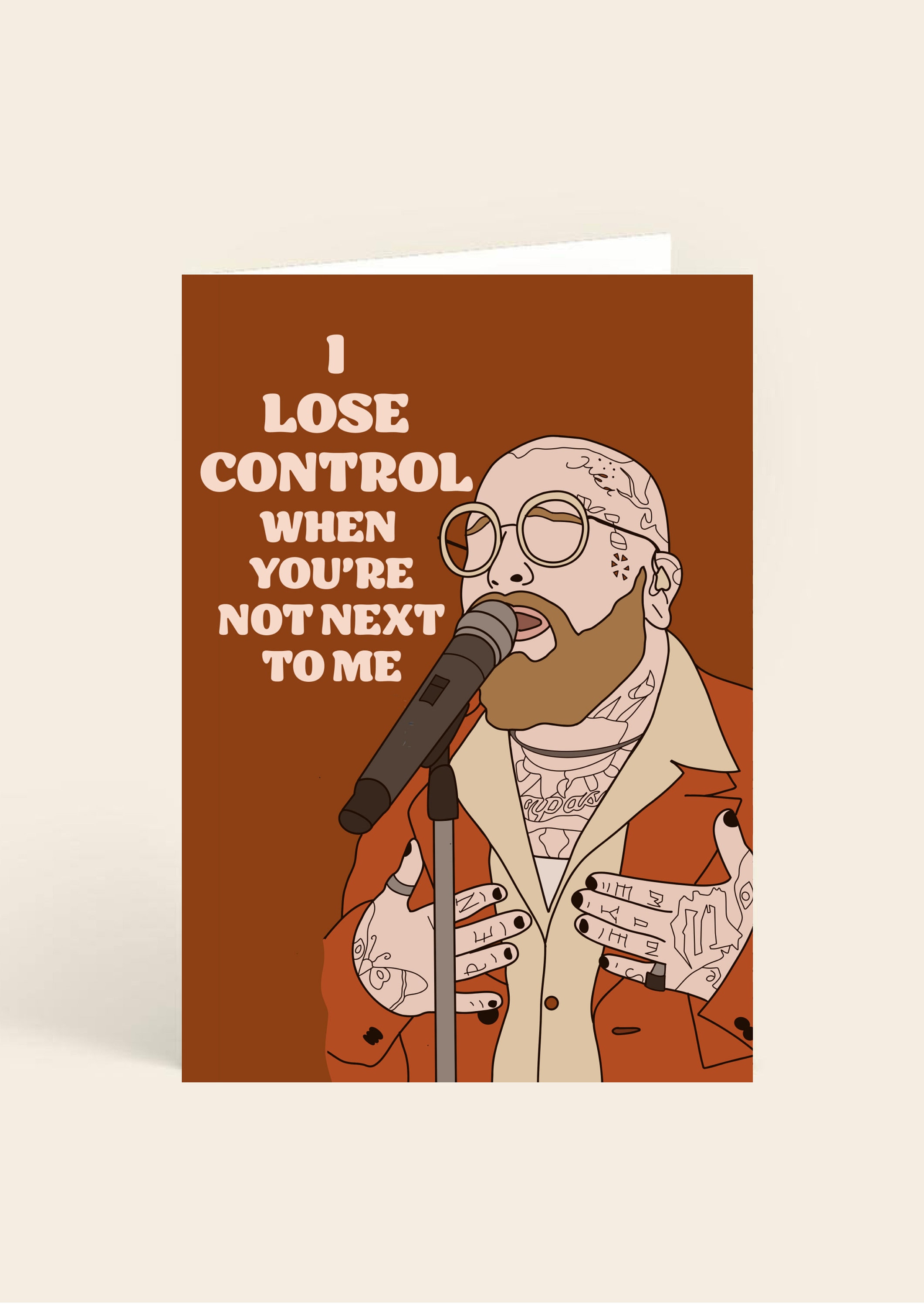 Teddy Swims Greeting Card - I Lose Control - Etsy