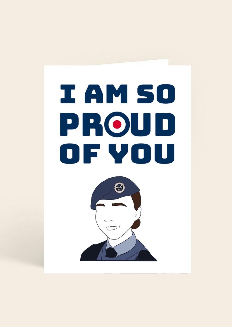 Personalisation Available RAF Cadet Card I Am so Proud of You - Etsy
