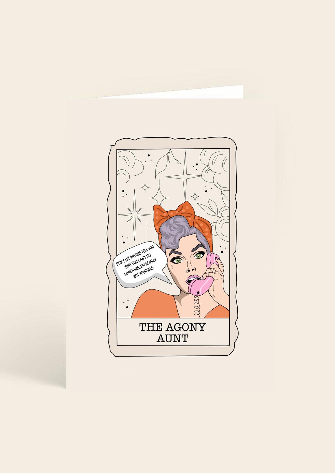 Tarot Themed Greeting Card the Agony Aunt A5 With Envelope - Etsy