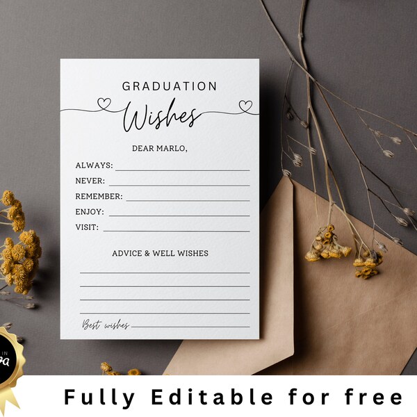 Graduation Wishes - Etsy