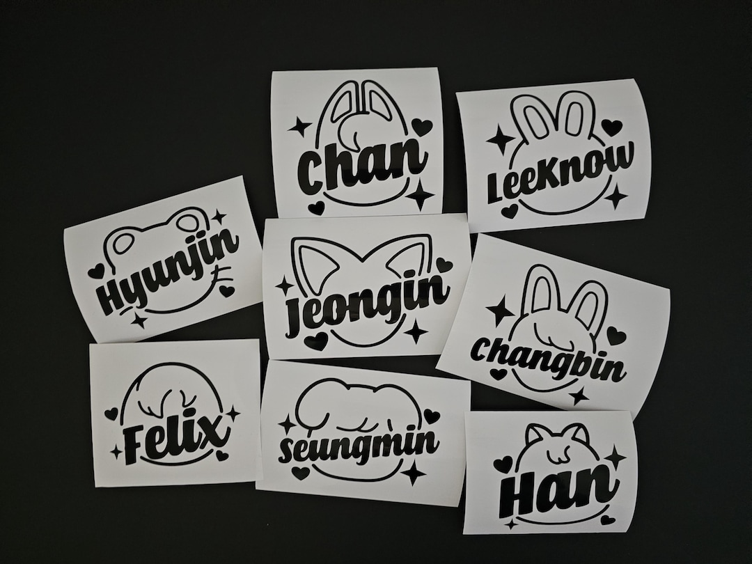 Stray Kids SKZOO Characters W/ Names Vinyl Decals - Etsy