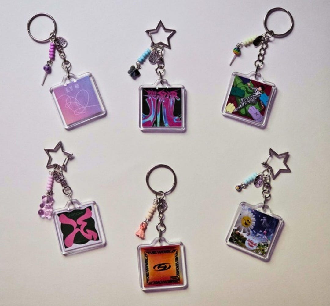 Kpop Boy Group Album Cover Keychains - Etsy