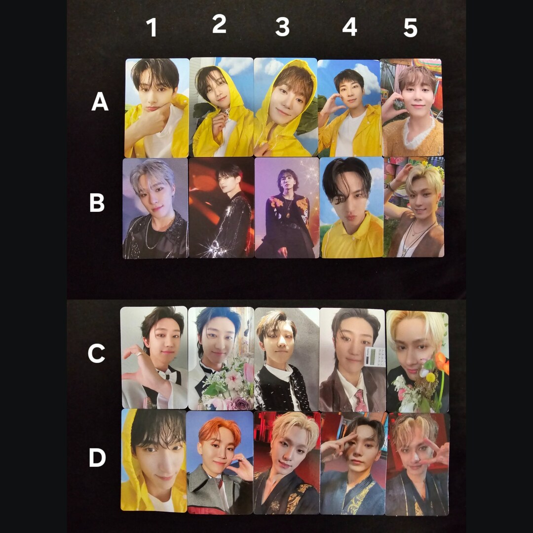 Assorted Official Seventeen Photocards - Etsy