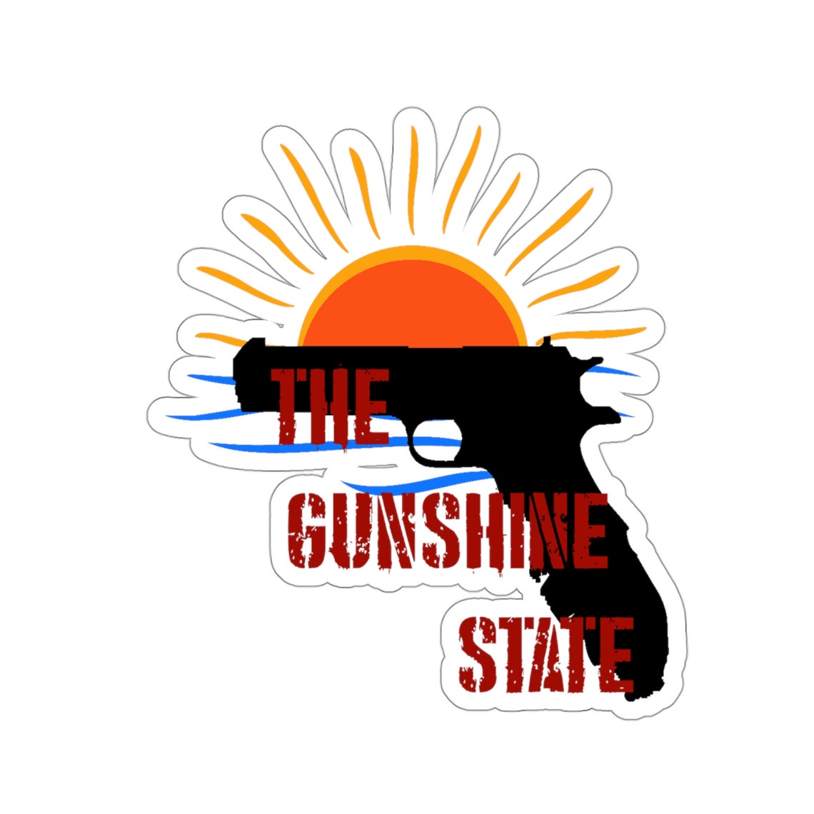 Gunshine State Sticker - Etsy