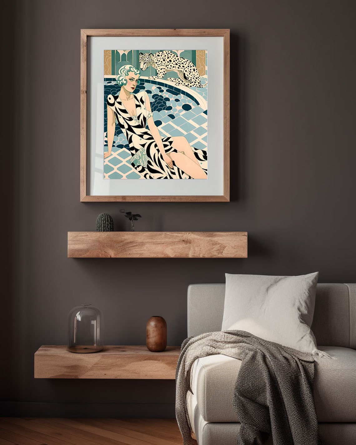 Modern Art Deco Print Retro Glam Fashion Eclectic Punk Boho - Etsy